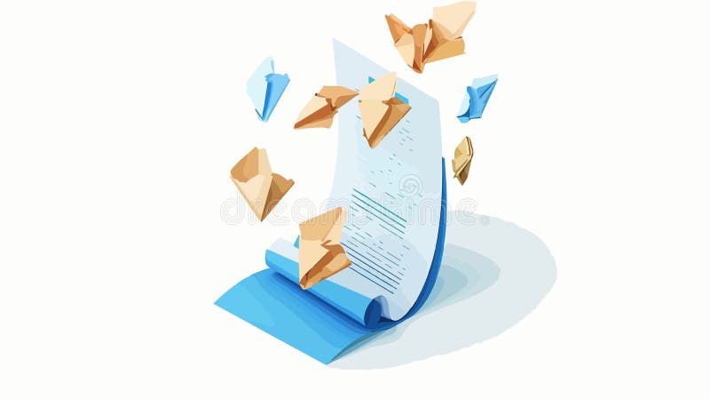 Professional Paper Document Refresh and Update Icon with Outline Design ...