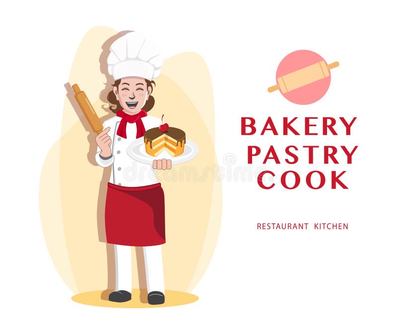 Professional Pastry Chef Bakery, Chef Vector Illustration Design Stock ...
