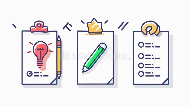 Professional Pen and Paper Icon for Feedback Applications Stock Vector ...