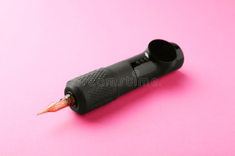 Professional Permanent Makeup Machine with Power Supply on Pink ...