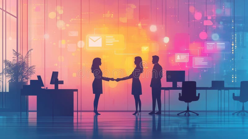 Professional Perspective Digital Collaboration Modern Office ...