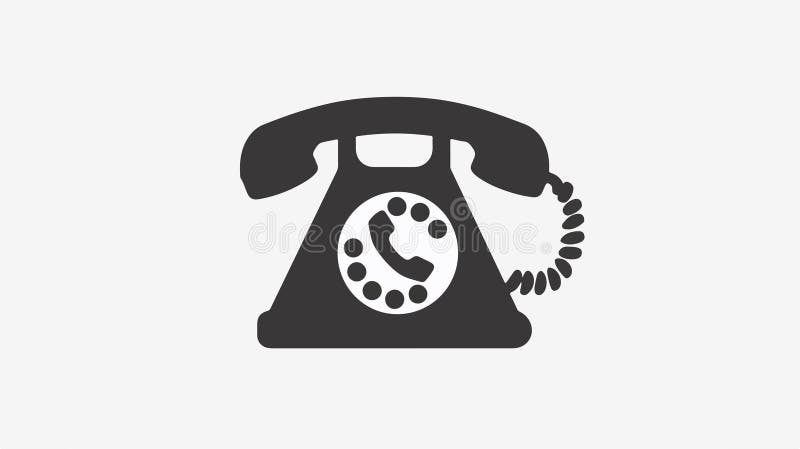 Professional Phone Call Icon for Interaction Design Concept Stock ...