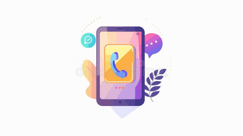 Professional Phone Call Icon for Interaction Design Concept Stock ...