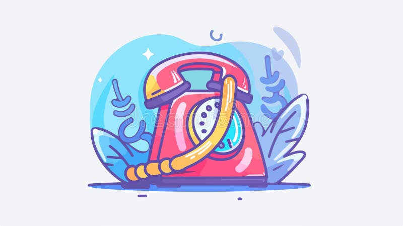 Professional Phone Call Interaction Symbol for Communication Design ...