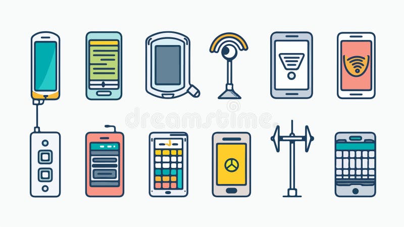 Professional Phone and Cell Tower Communication Technology Image Stock ...