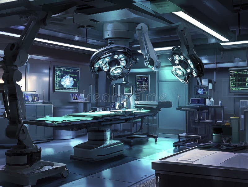 Professional Photo of Advanced Robotic Surgery in Progress, High-tech ...