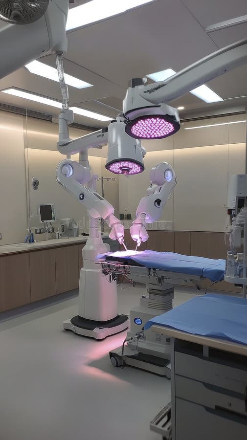 Professional Photo of Advanced Robotic Surgery in Progress, High-tech ...