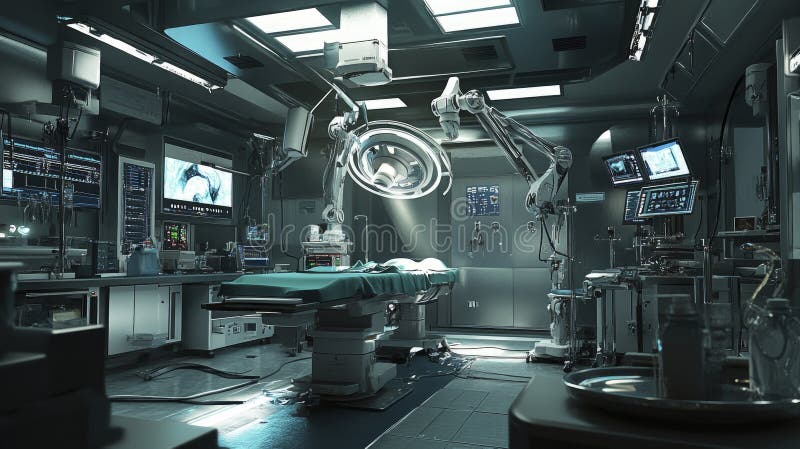 Professional Photo of Advanced Robotic Surgery in Progress, High-tech ...