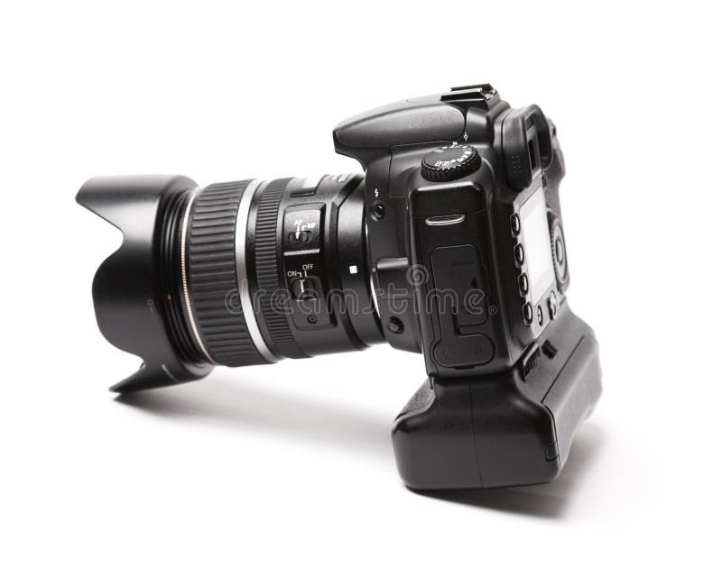 Professional photo camera stock image. Image of isolated - 5829913