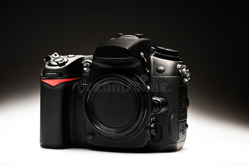 Professional photo camera stock image. Image of focus - 31829349