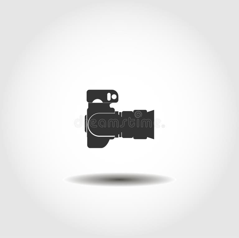 Professional Photo Camera Isolated Icon. Camera, Media Design Element ...
