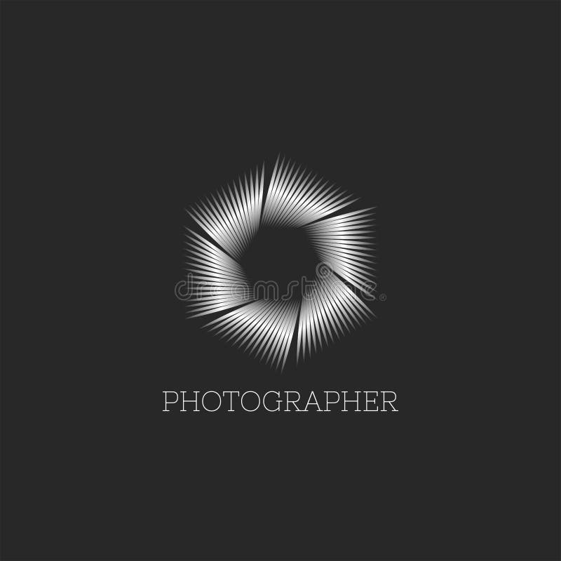 Professional Photo Studio Logo or Photographer, Abstract Hexagonal ...