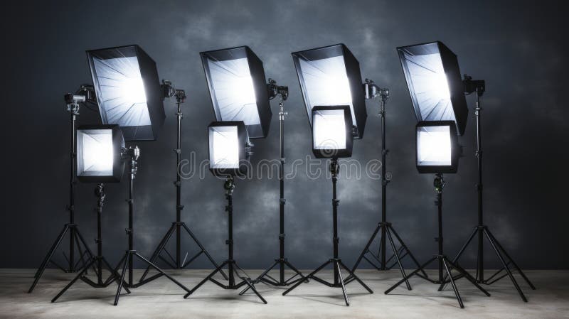 Professional Photo Studio Setup with Cameras, Tripods, Lighting ...