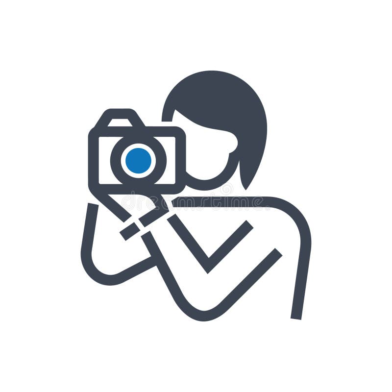 Professional Photographer Camera Icon Stock Vector - Illustration of ...