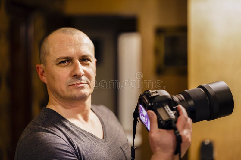 Professional photographer stock image. Image of lifestyle - 109023319