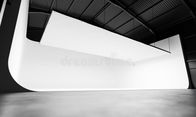 Professional Photography Studio with White Background Stock Image ...