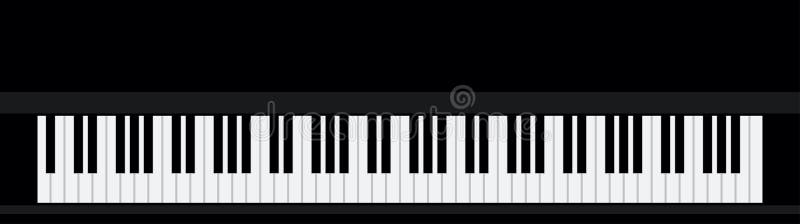 Professional Piano Keys Top View Stock Vector - Illustration of play ...