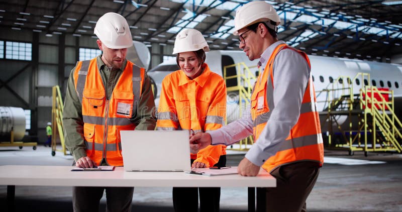 Professional Pilot Conducting Pre-Flight Inspection on Single-Engine ...