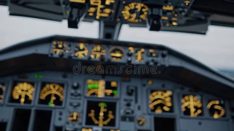 Professional Pilot Hands Handling Flight Controls and Managing Aircraft ...