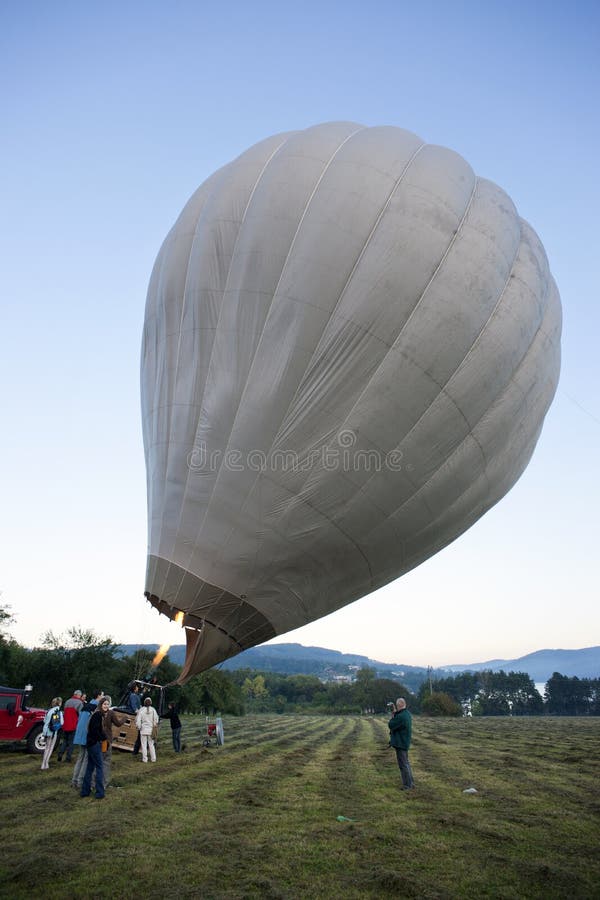 Professional Pilots Prepares Balloon for Start Editorial Stock Photo ...