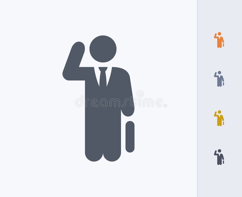 Busy Businessman - Carbon Icons Stock Vector - Illustration of working ...