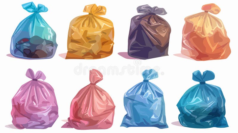 Professional Plastic Garbage Bags for Waste Management in a Neatly ...