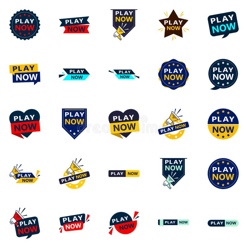 25 Professional Play Now Banners To Elevate Your Brand Stock Vector ...