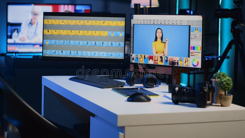 Professional Post Processing Photography Studio with Editing Software ...