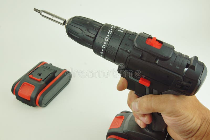 Professional Power Tools for Furniture Assembly Stock Photo - Image of ...