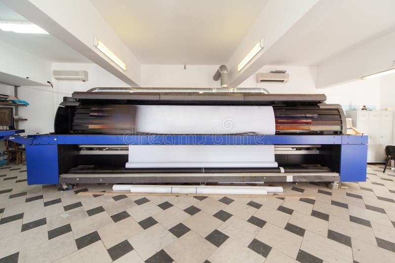 Professional Printing Machine in Printing House Stock Photo - Image of ...