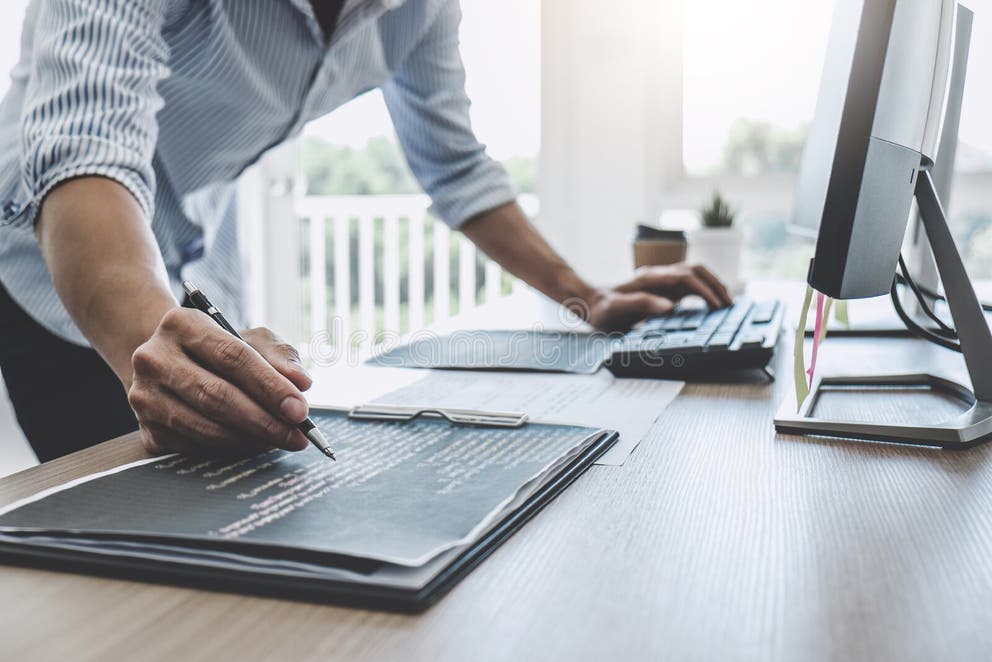 Professional Programmer Working at Developing Programming and Website ...