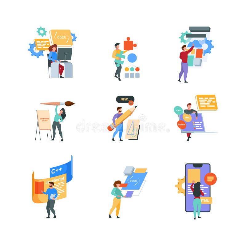 Laptop Geek Logo Icon Design Stock Vector - Illustration of brain, code ...