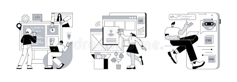 Professional Programming Abstract Concept Vector Illustrations. Stock ... Professional Programming Abstract Concept Vector Illustrations. Stock ...