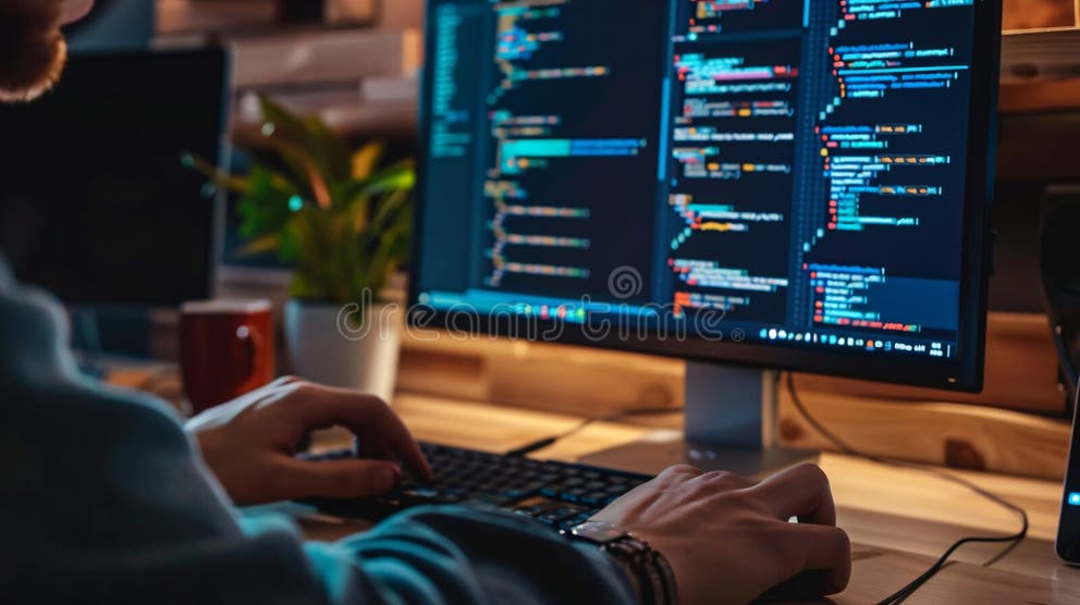 Professional Programming Image for Computer Programs Creation Stock ...