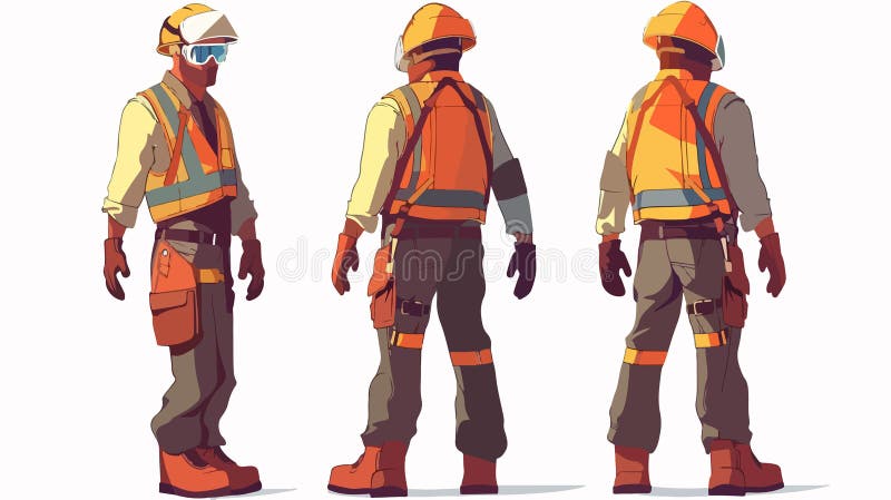 Professional Protective Safety Outfit Work Uniform for Safety Measures ...