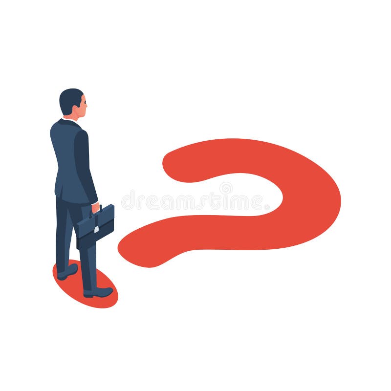 Question of Professional Development Stock Illustration - Illustration ...