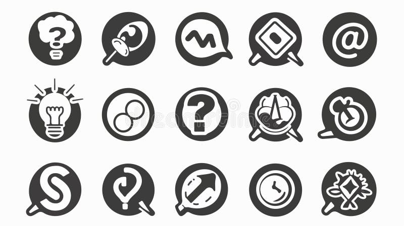 Professional Question Mark Icon for Assessment Purposes Stock Vector ...
