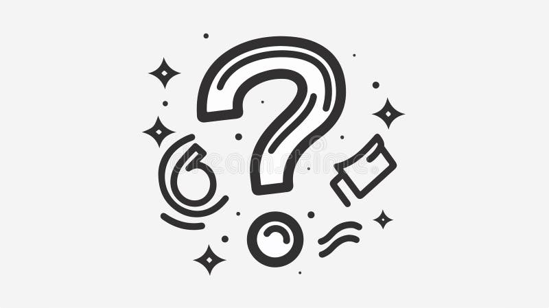 Professional Question Mark Icon for Assessment with Visual Impact Stock ...