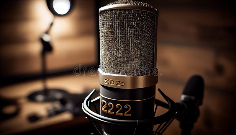 Recording Microphone Ai Generated Stock Image - Image of electronic ...