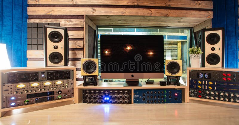 Professional Recording Studio Control Room Editorial Stock Photo ...