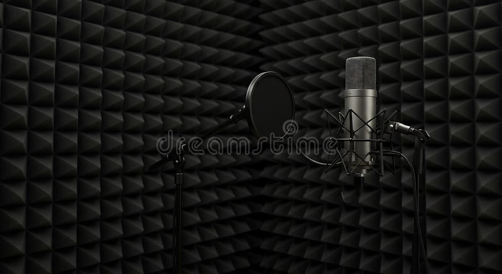 Professional Condenser Microphone Setup Stock Illustrations – 951 ...