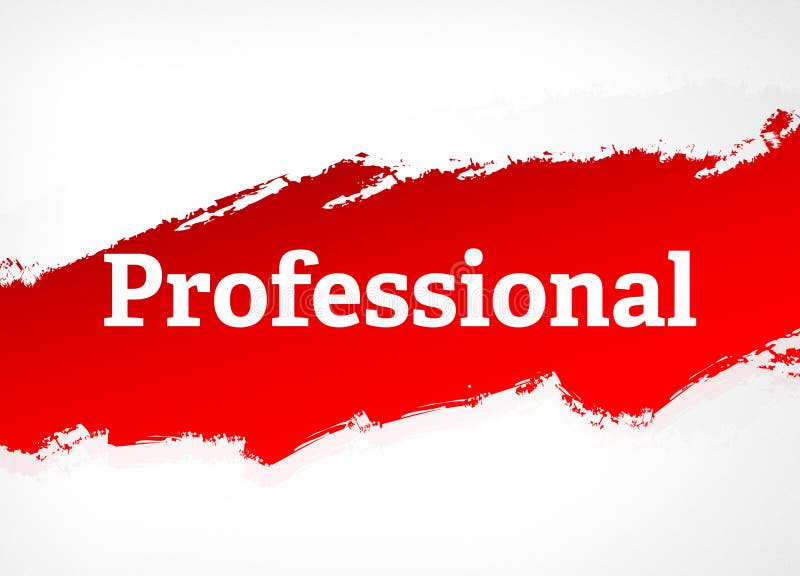 Professional Red Brush Abstract Background Illustration Stock ...