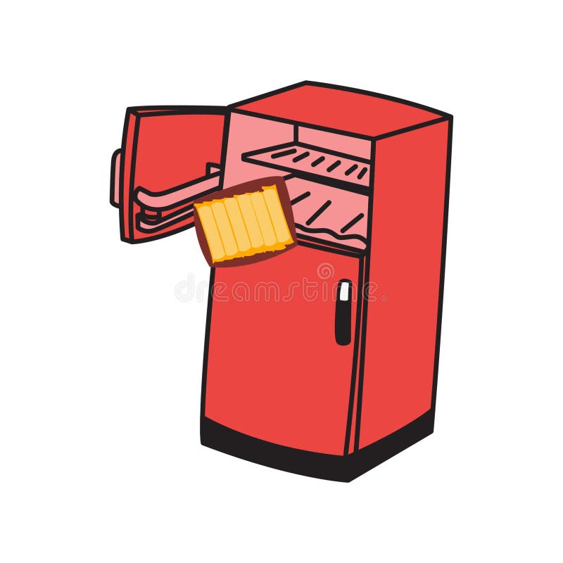 Professional Refrigerator Vector Image Art Stock Vector - Illustration ...