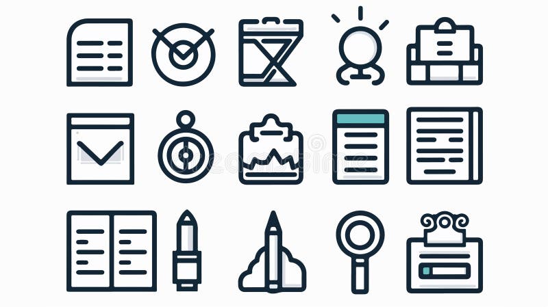 Professional Report Card Icon for Assessment Purposes Stock Vector ...