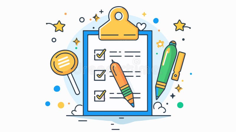 Professional Report Card Icon for Assessment Purposes Stock Vector ...