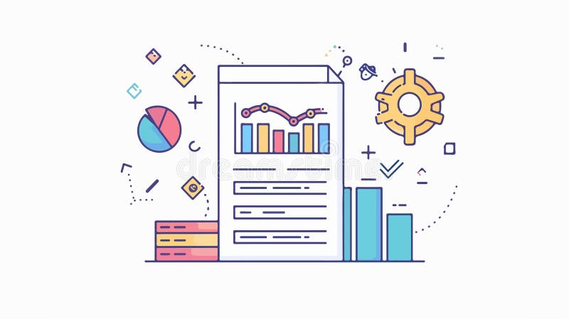 Professional Report Card Icon for Assessment Related Projects Stock ...