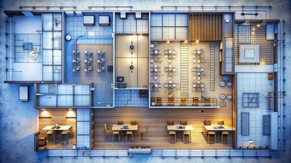Professional Restaurant Floor Plan Design a Detailed Architectural ...
