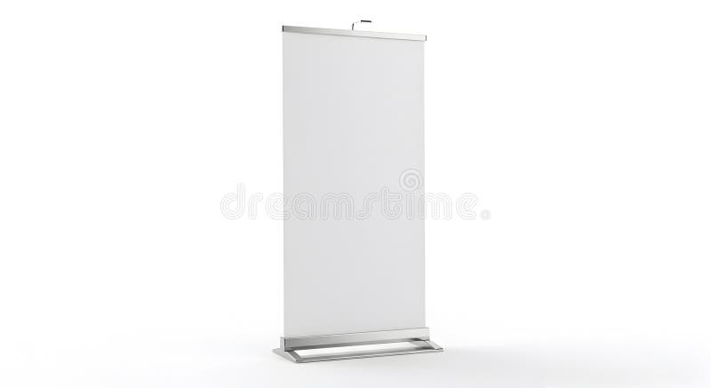 Professional Retractable Banner Stand Display Isolated on a Clean White ...