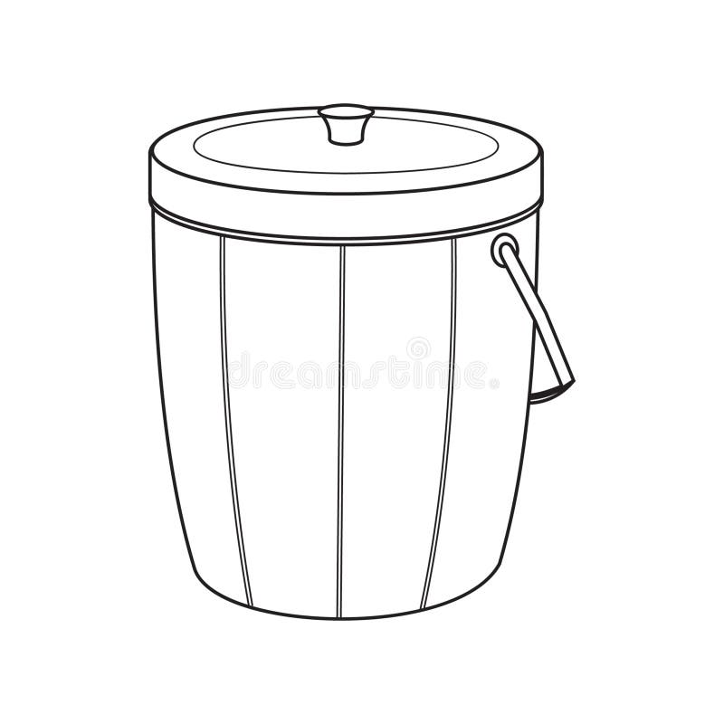 Professional Rice Bucket Vector Image Stock Vector - Illustration of ...