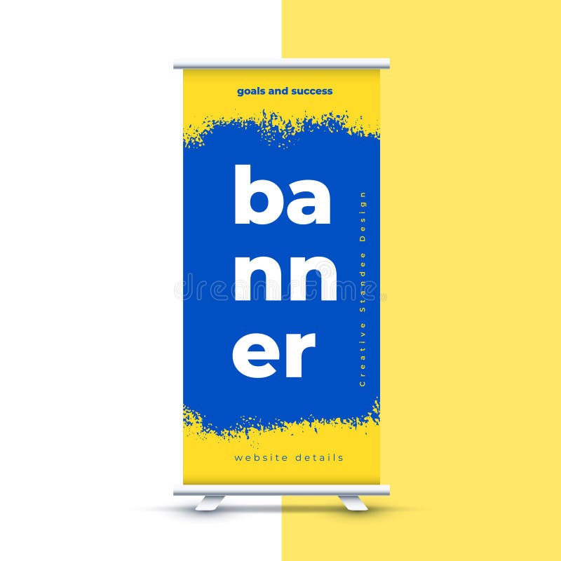 Professional Roll Up Standee Cover Banner for Corporate Seminar Stock ...